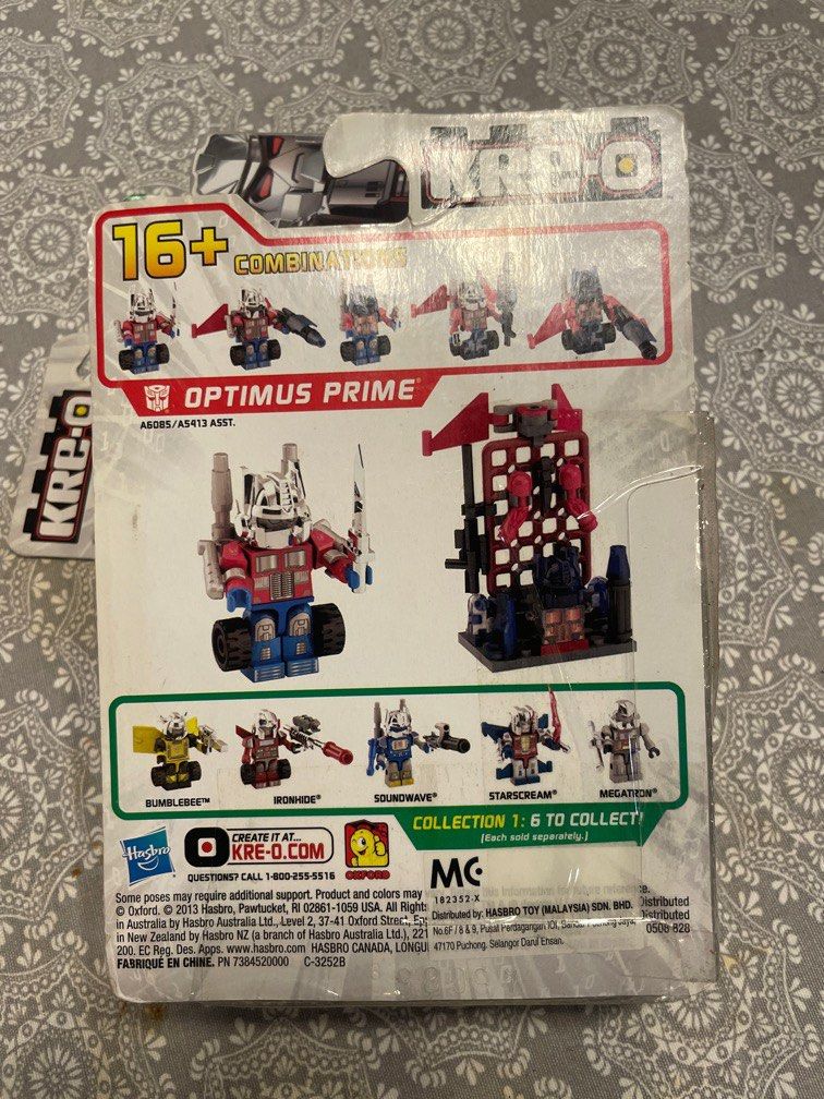 Kreo Lego hasbro Transformers collector Optimus & Megatron, Hobbies ...