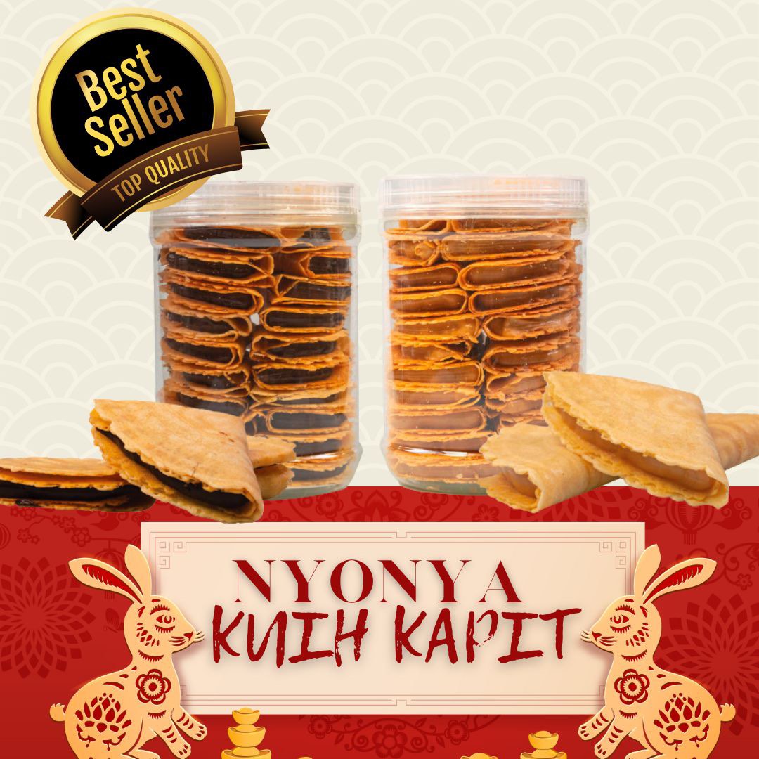 KUIH KAPIT | NYONYA KUIH KAPIT WITH FILLINGS | Peanut butter kuih kapit ...
