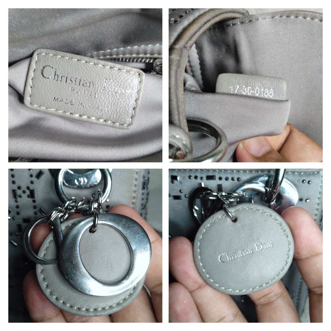 Limited Edition Lady Dior Crystal Strass Cannage Satin Mini, Luxury ...
