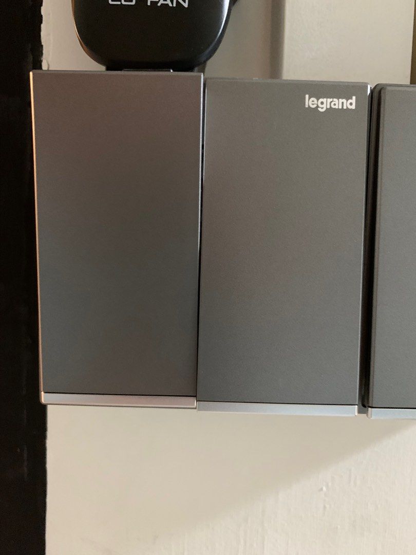 Legrand Galion dark silver 1-gang & 2-gang 1-way switches, TV & Home ...