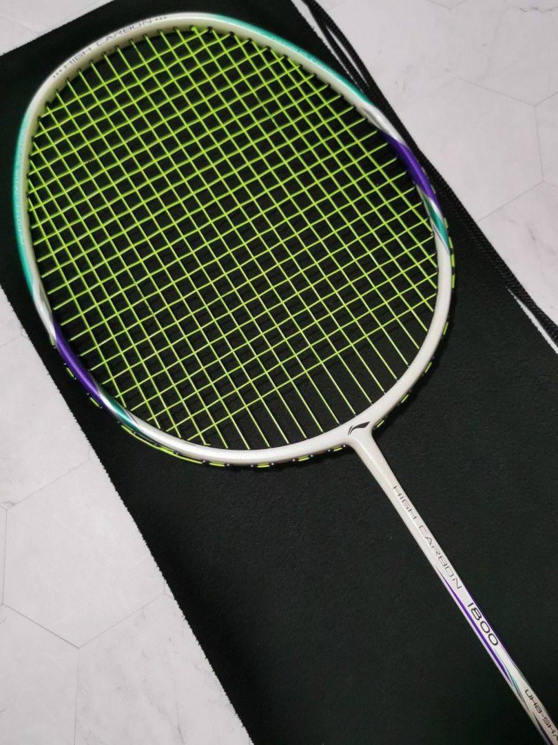Li Ning HC1800 High Carbon 1800 Badminton Racket LiNing Racket, Sports ...