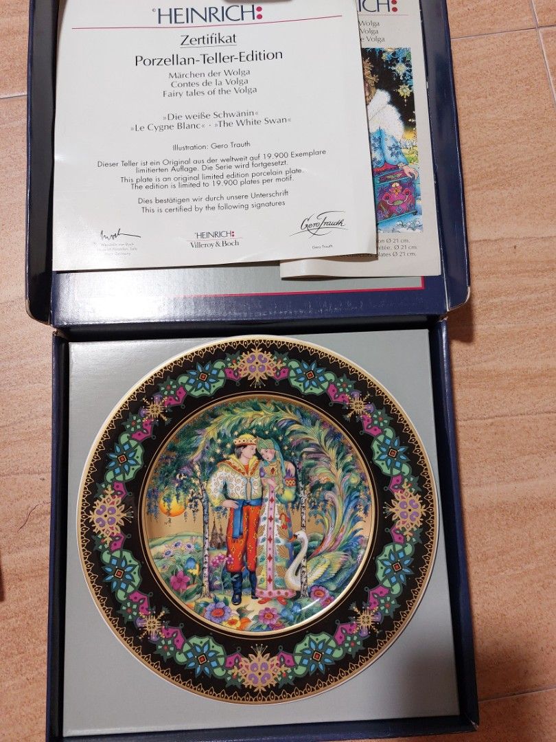 Limited Edition Heinrich Porcelain Plates, Hobbies & Toys, Memorabilia ...
