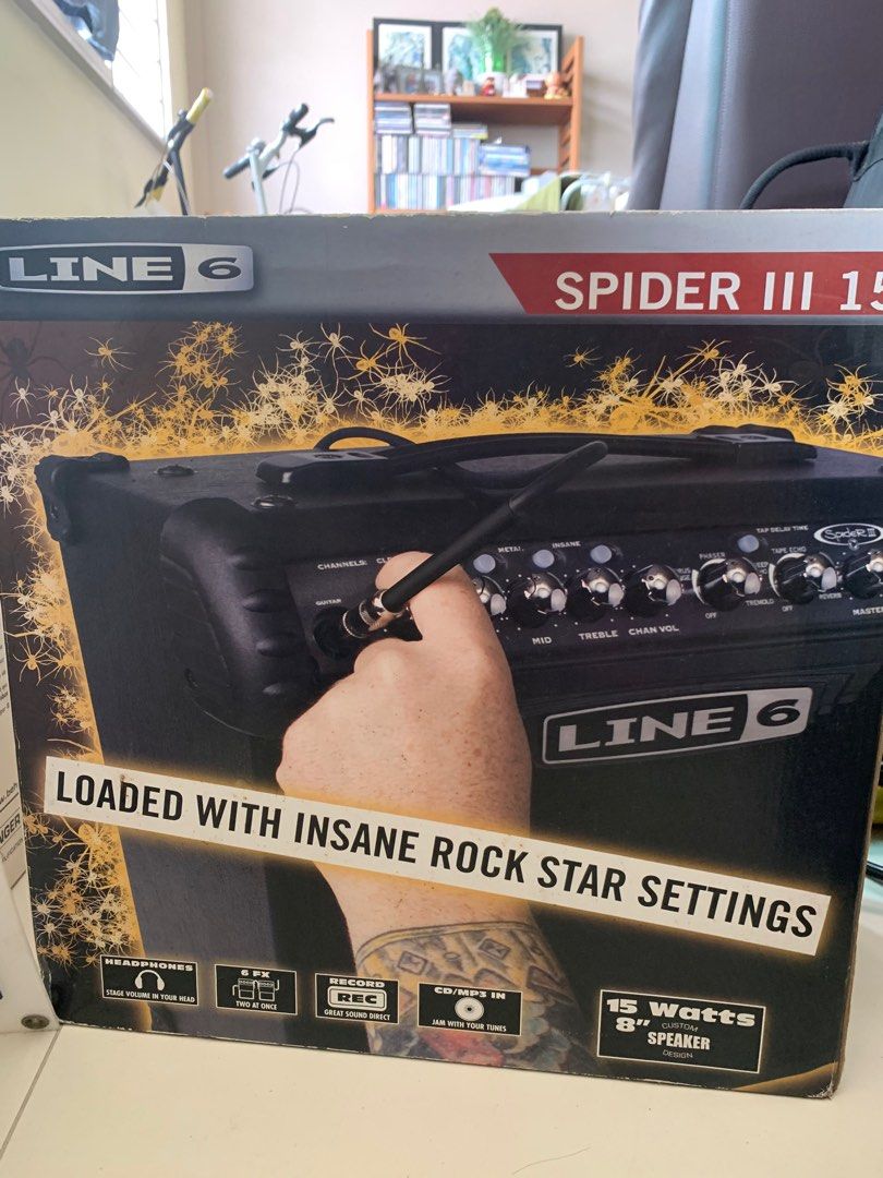 Line 6 Spider III 15 15 Watt 1x8 Guitar Amplifier, Hobbies & Toys ...