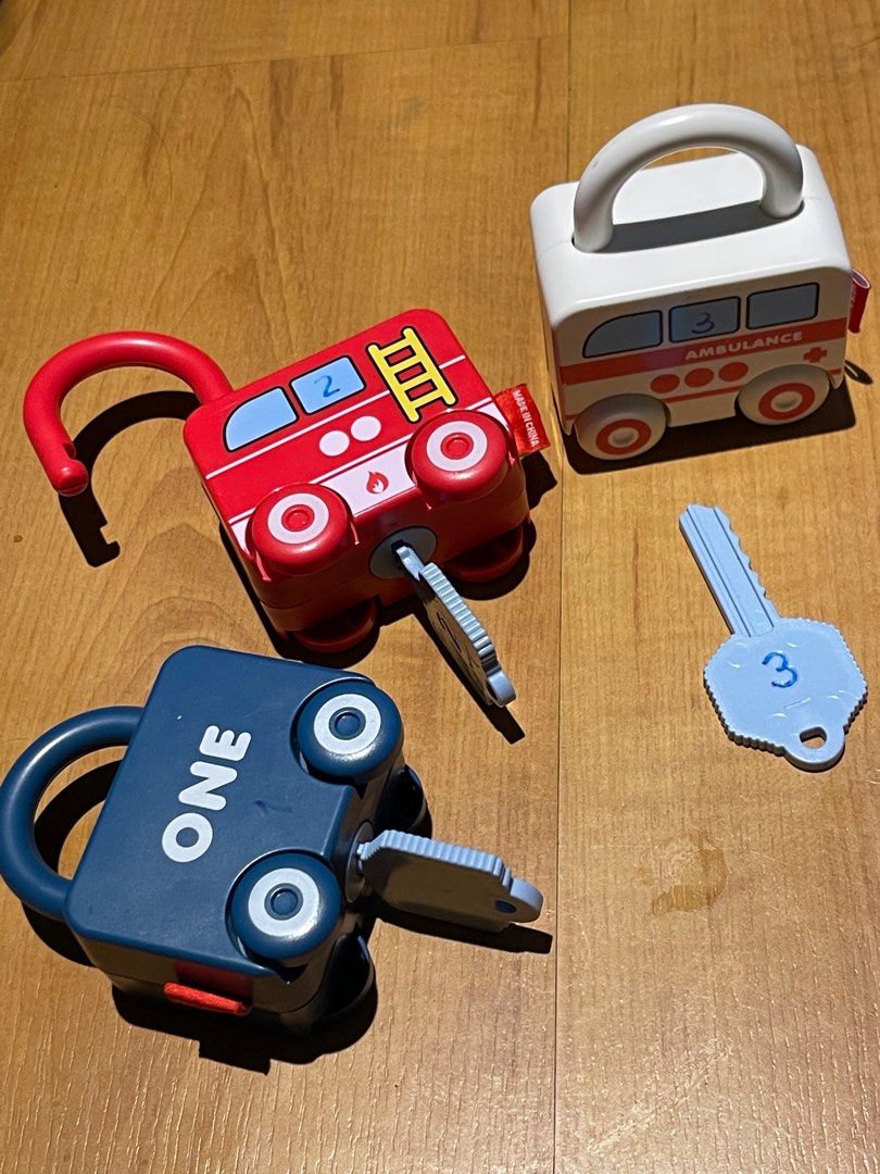 Montessori Lock and key car toy, Hobbies & Toys, Toys & Games on Carousell