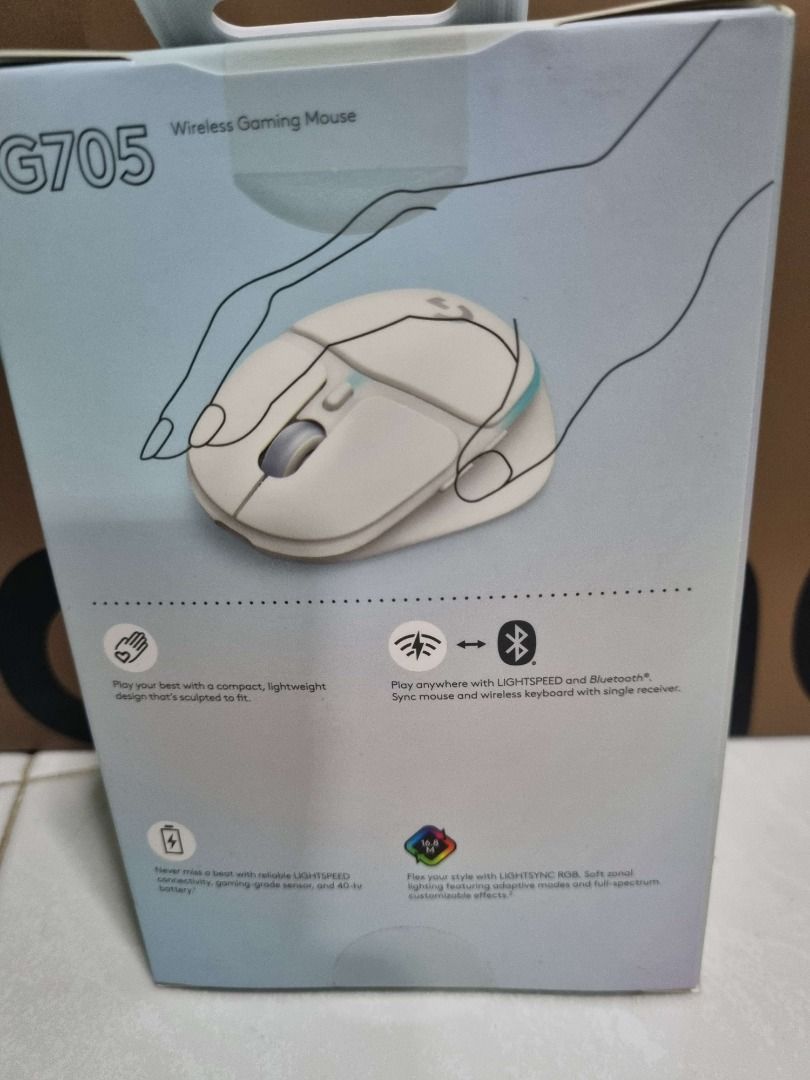 Logitech G705 wireless gaming mouse, Computers & Tech, Parts ...