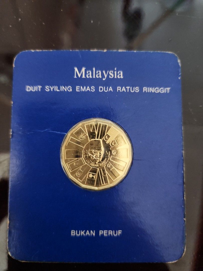 Malaysia RM200 Gold Coin, Hobbies & Toys, Memorabilia & Collectibles ...