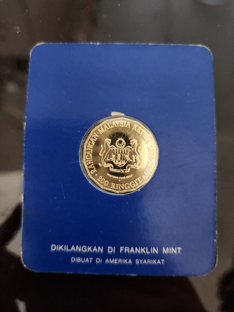 Malaysia RM200 Gold Coin, Hobbies & Toys, Memorabilia & Collectibles ...