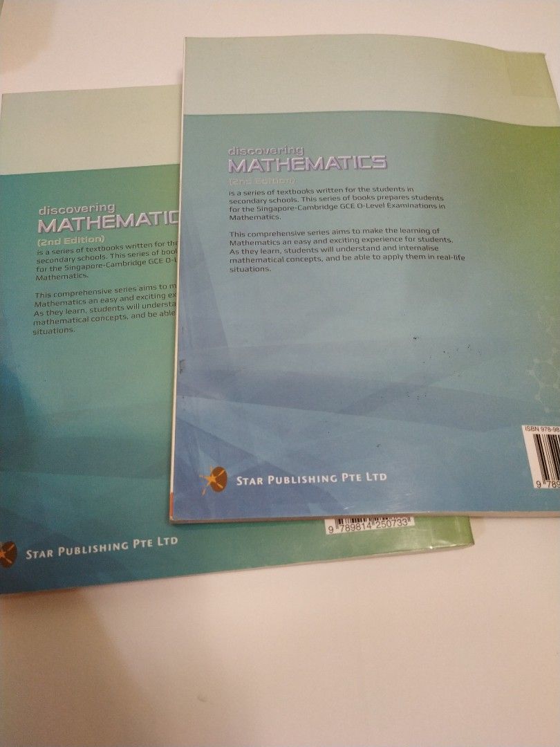 Math Textbooks for Secondary 1, Hobbies & Toys, Books & Magazines ...