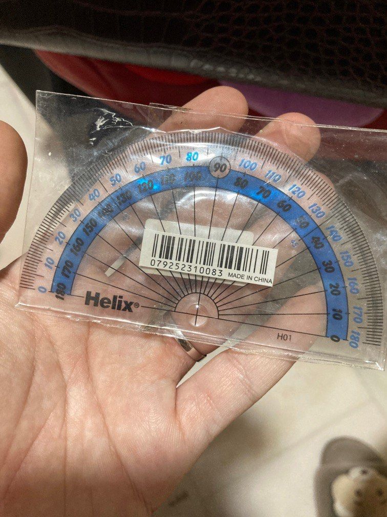 Mathematics set square and protractor set, Hobbies & Toys, Stationery ...