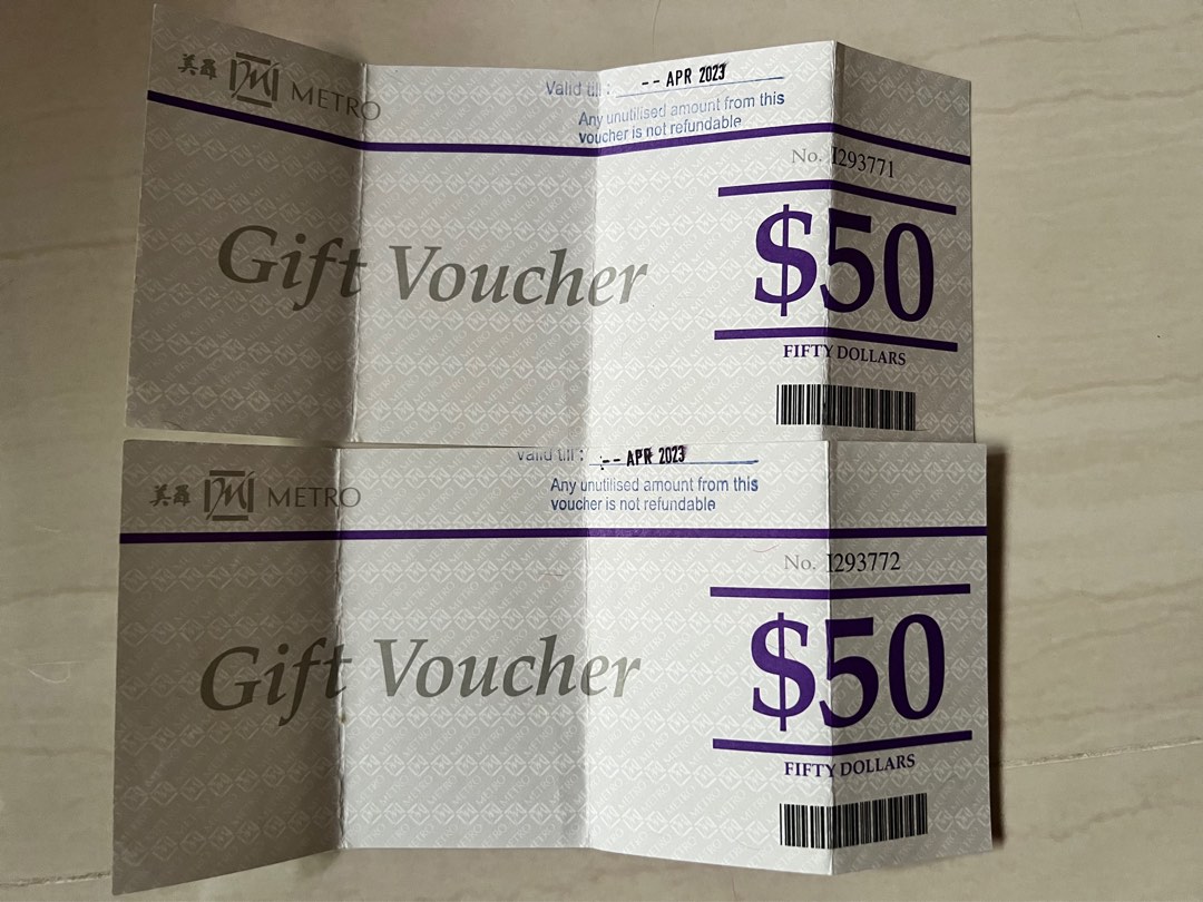 Metro vouchers, Tickets & Vouchers, Vouchers on Carousell