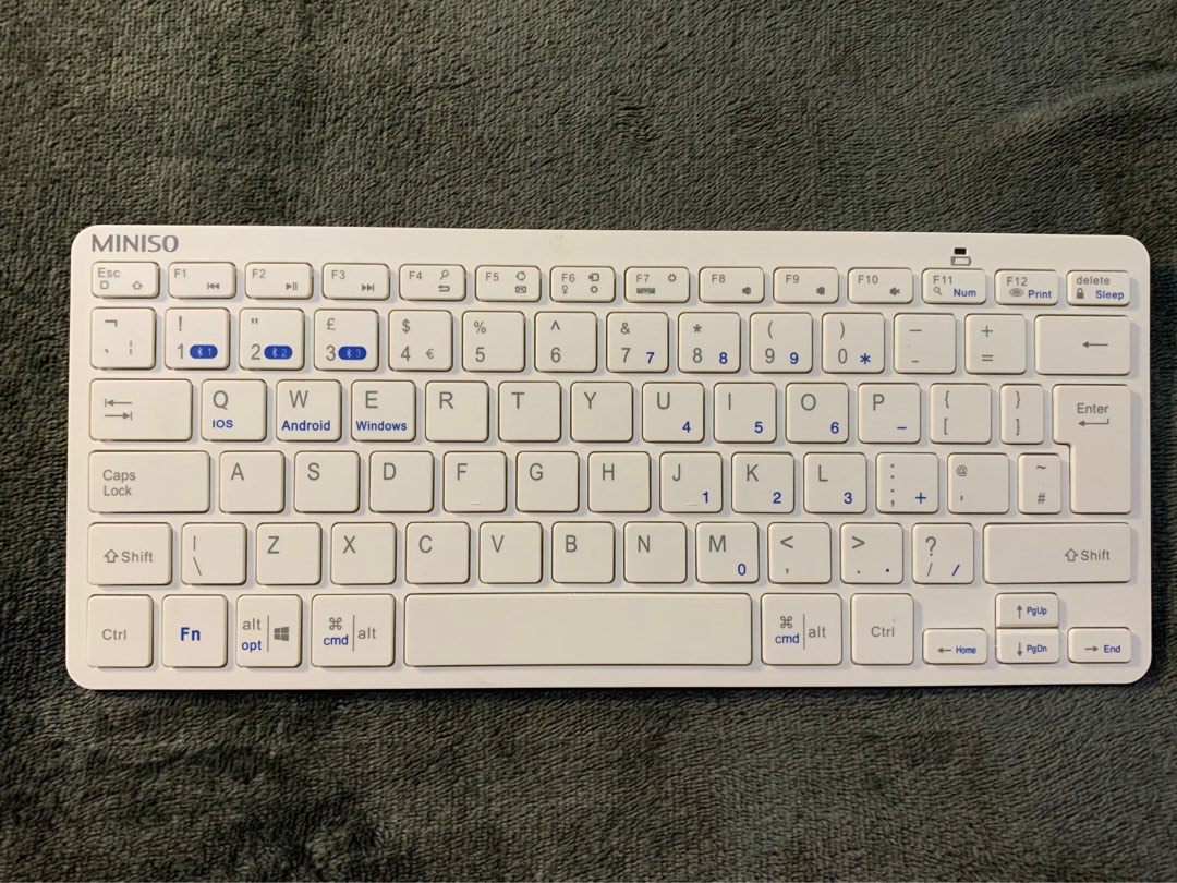Miniso bluetooth keyboard, Computers & Tech, Parts & Accessories ...
