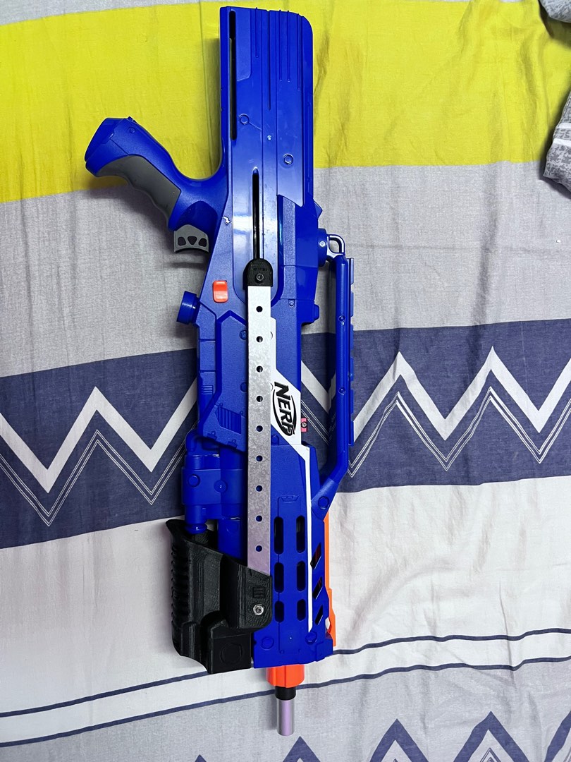 Modded blue longshot with full metal upgrades, Hobbies & Toys, Toys ...