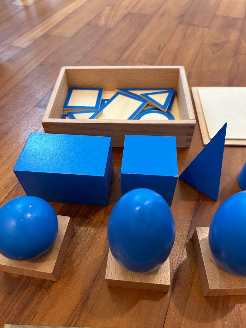 Montessori Geometric Solids, Hobbies & Toys, Toys & Games on Carousell