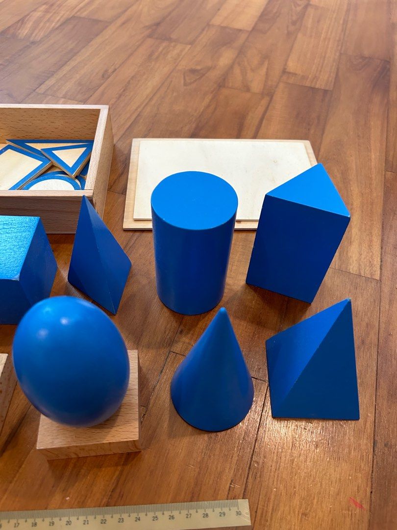 Montessori Geometric Solids, Hobbies & Toys, Toys & Games on Carousell
