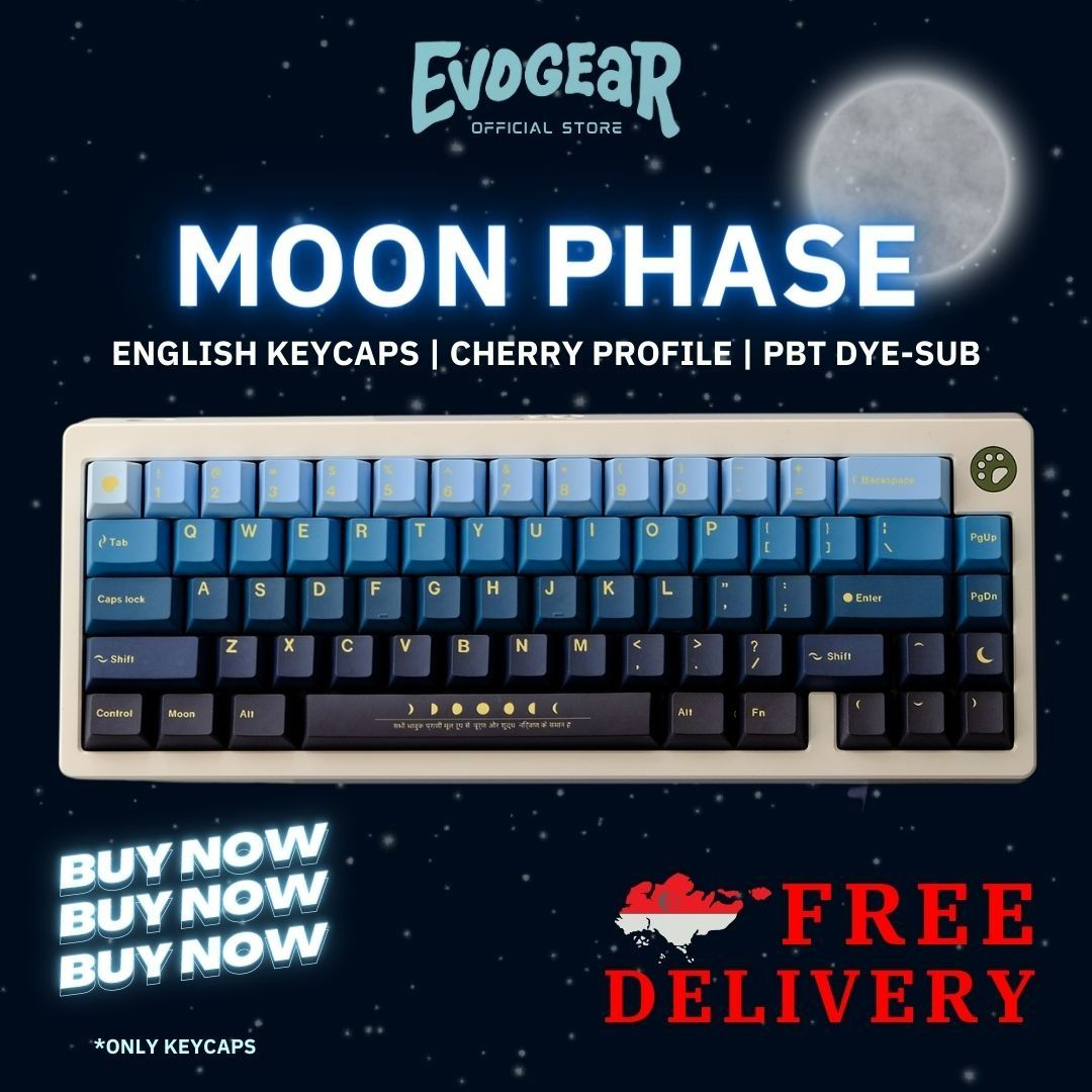 {IN STOCK} Moon Phase Keycaps (not keyboard) | English Keycaps | Cherry ...