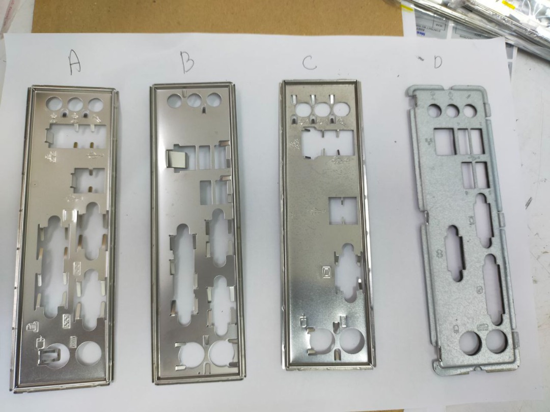 Motherboard Backplate I/O shield Back Chassis Plate, Computers & Tech ...