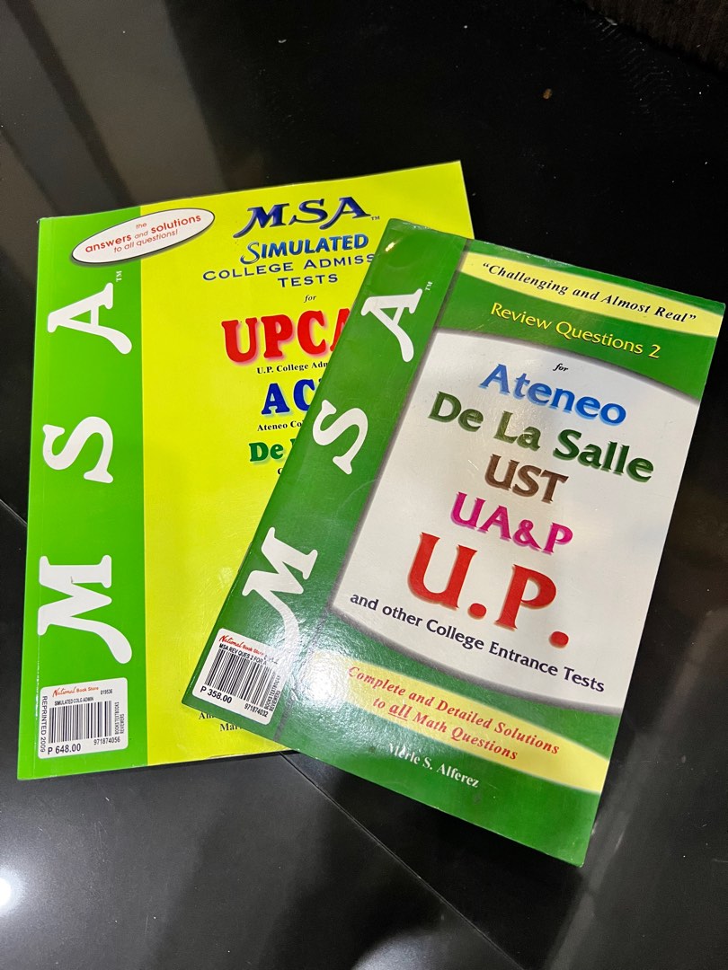 MSA Reviewer College Admission Set, Hobbies & Toys, Books & Magazines ...