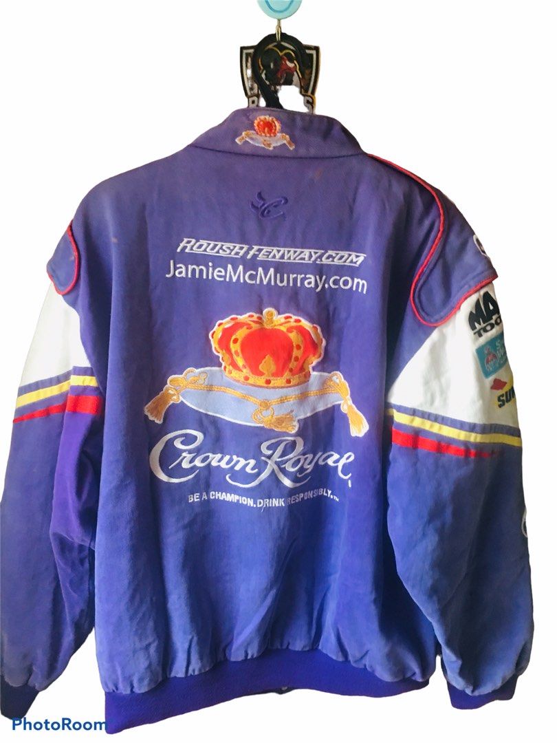 NASCAR vintage Crown Royal Race Jacket: CHASE Authentics, Men's Fashion ...