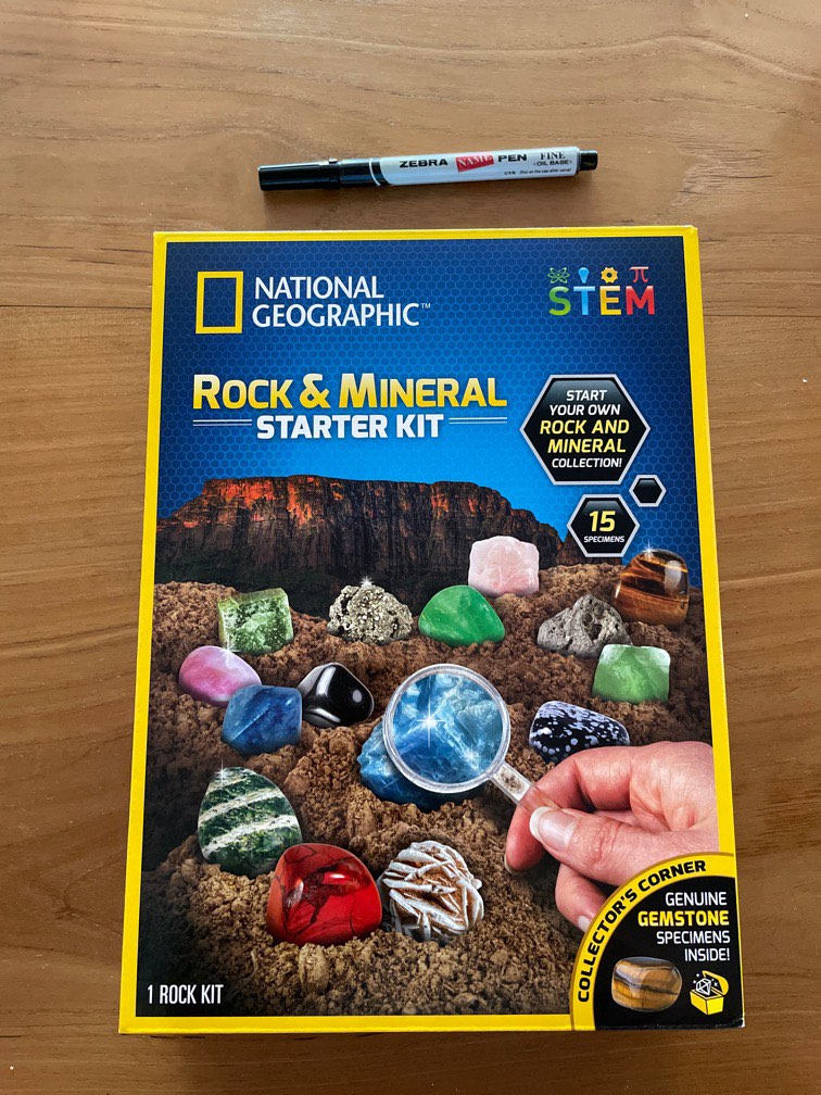 National Geographic science kit (rocks & minerals), Hobbies & Toys ...