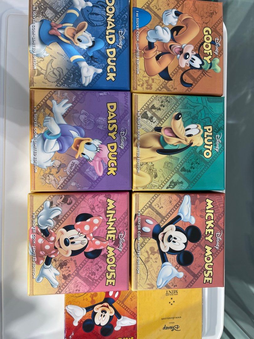 New Zealand Mint Disney Friends 6pcs 999. Silver Coin, Hobbies & Toys ...