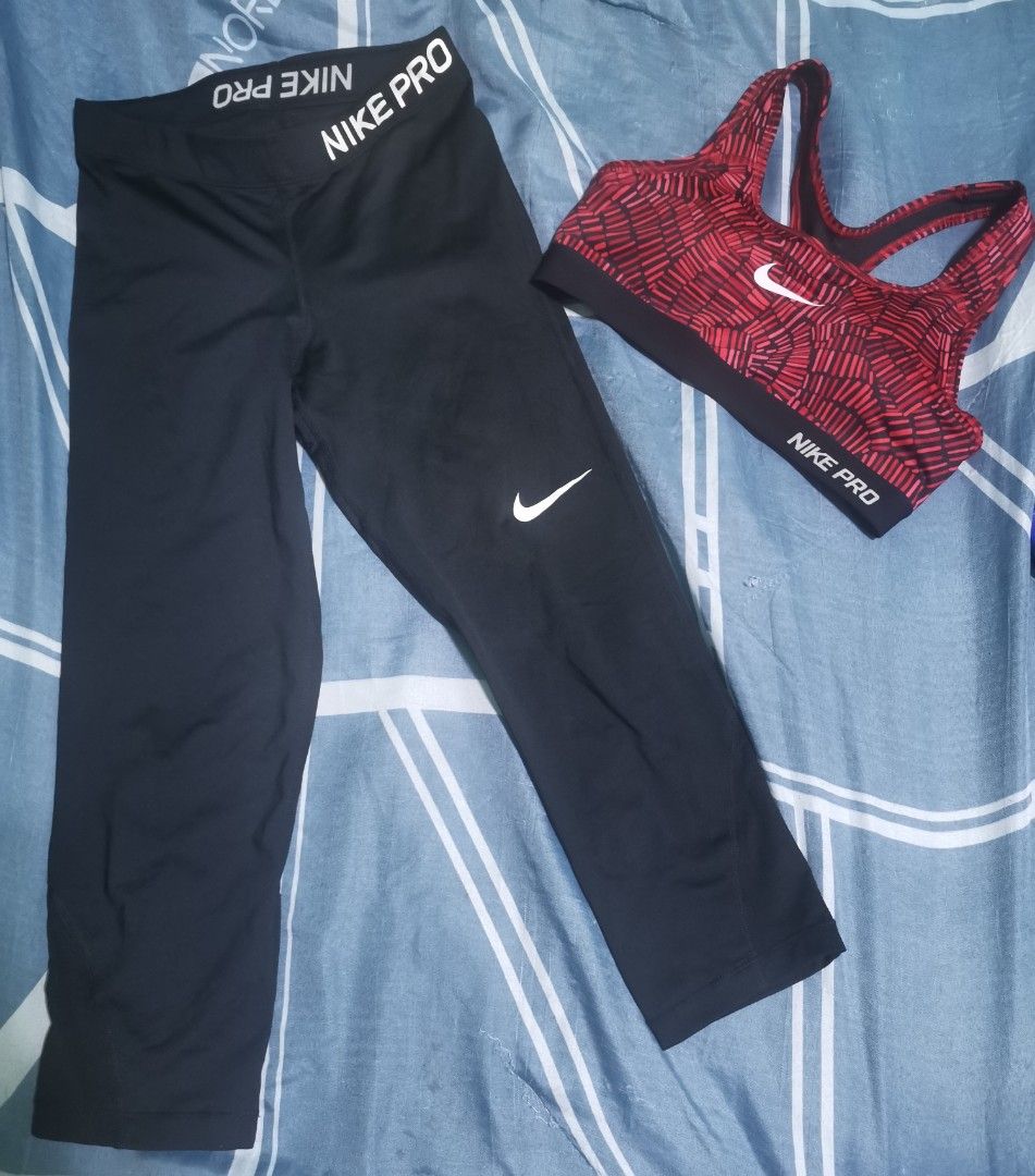 Nike pro set, Women's Fashion, Activewear on Carousell