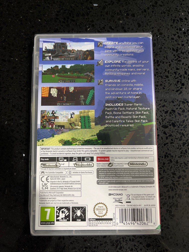 Nintendo switch Minecraft switch lite oled gen 1 gen 2, Video Gaming ...