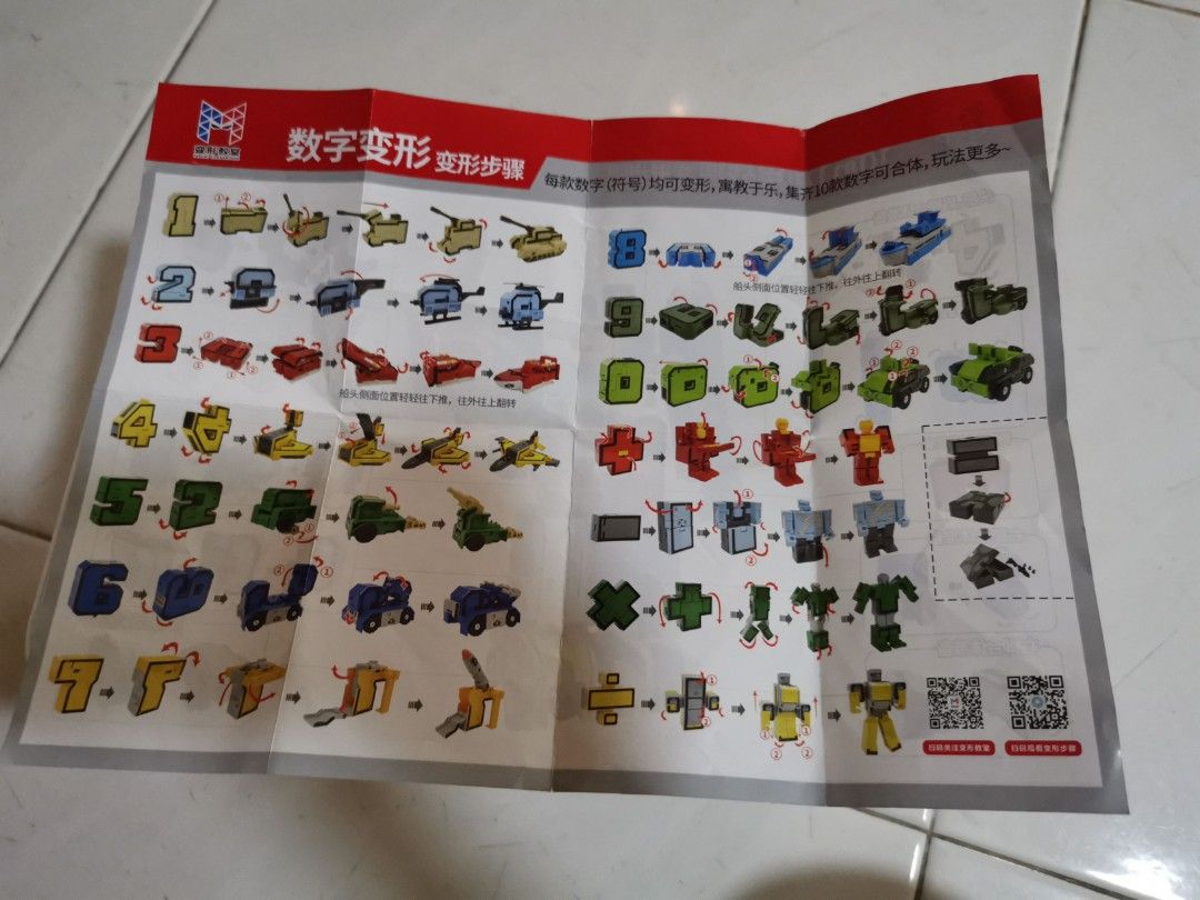 Numbers Robots Transformer Toys, Hobbies & Toys, Toys & Games on Carousell
