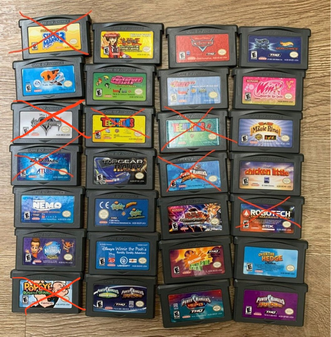 Old Rare Vintage GameBoy Advance Games, Video Gaming, Video Games ...