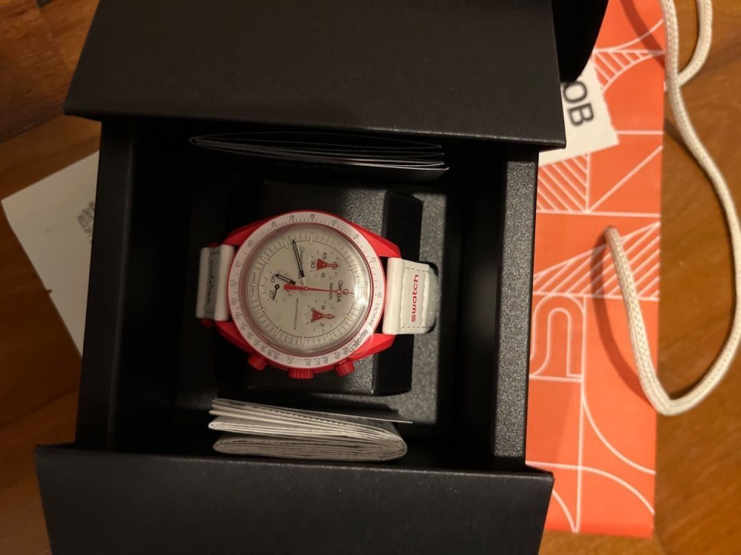 Omega Moonswatch Red Mission to Mars, Luxury, Watches on Carousell