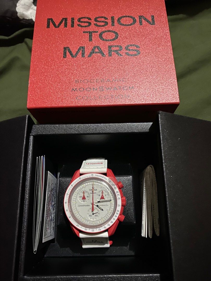 Omega Swatch Mission To Mars, Luxury, Watches on Carousell