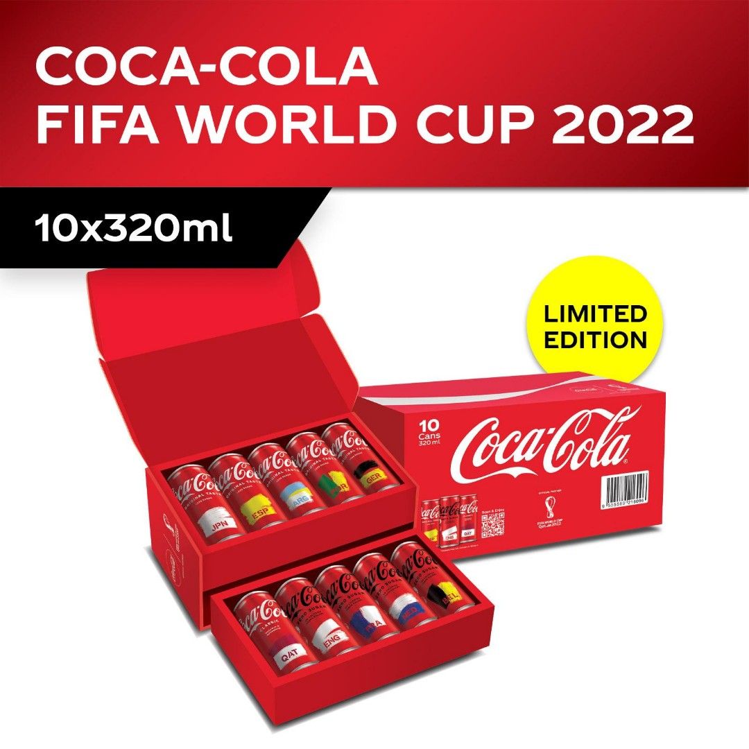 One box of Coca cola FIFA World Cup 2022, Food & Drinks, Beverages on ...
