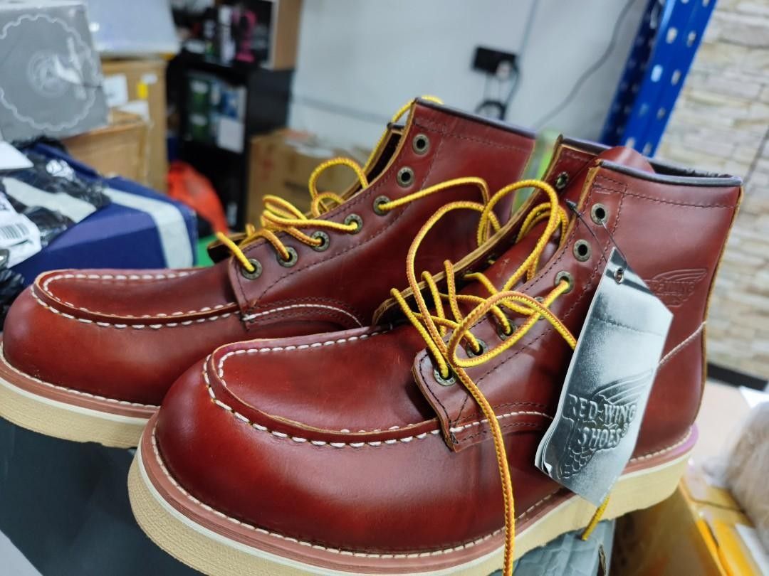 [ORIGINAL] Red Wing Classic Moc Toe Boots ( Red Wine ) Eu 44, Men's ...