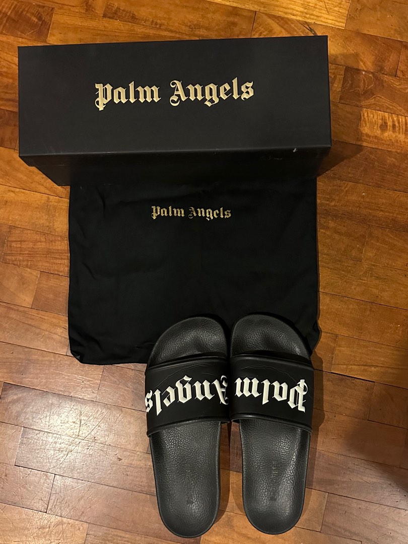 Palm Angels Slides, Men's Fashion, Footwear, Flipflops and Slides on ...