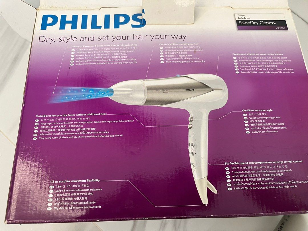 Philips Ionic Hair Dryer Salon model, Beauty & Personal Care, Hair on ...