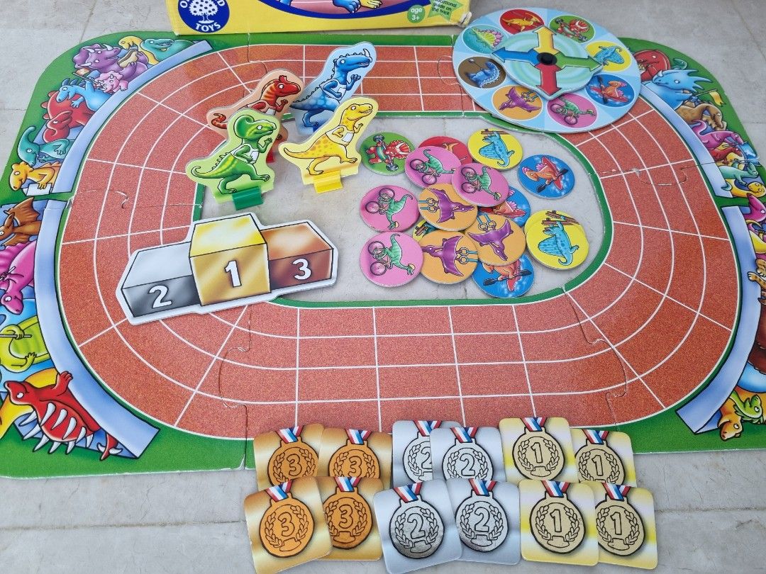 PL: Orchard Toys, Dinosaur Race - Match, Count & Race your Dinosaur to ...