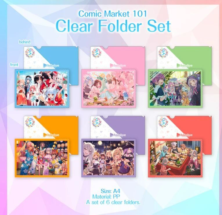 [PO till 25 Jan 2023 - C101] Hololive Comiket C101 Goods Calendar Clear ...
