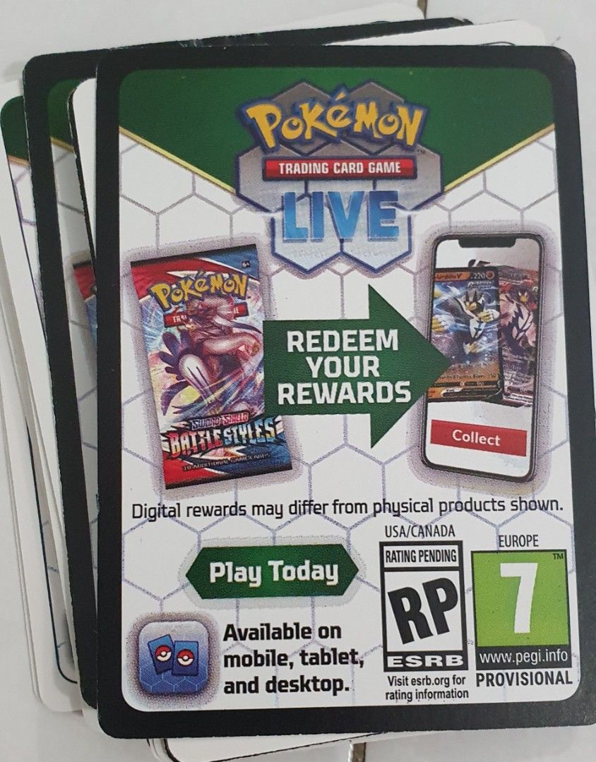 Pokemon TCG Code Cards, Video Gaming, Gaming Accessories, Game Gift ...
