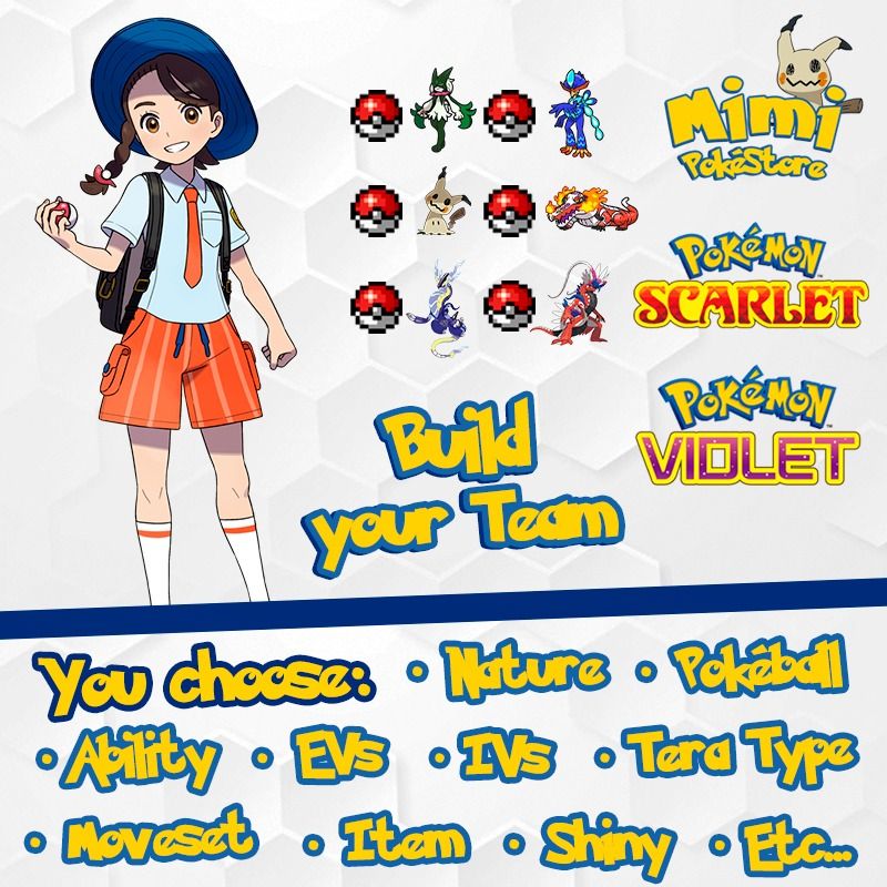 Pokemon Violet & Pokemon Scarlet: Entire pokedex (6IV Shiny Battle ...