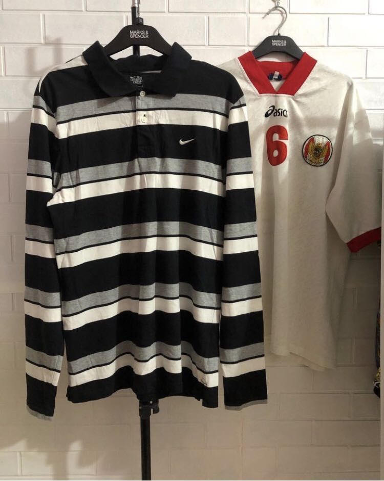 Polo rugby nike original, Fesyen Pria, Pakaian , Baju Luaran di Carousell