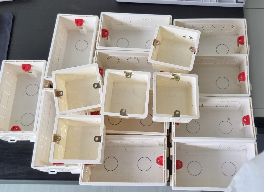 Polycarbonate concealed 146 socket bottom boxes, TV & Home Appliances ...