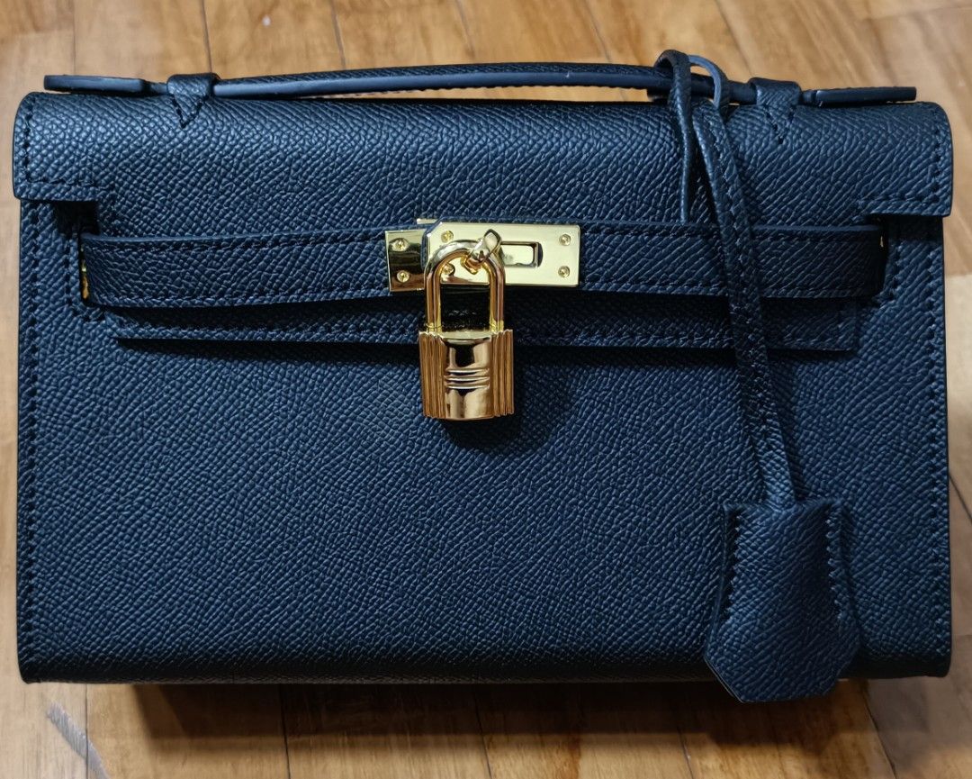 Premium Black Mini Kelly, Women's Fashion, Bags & Wallets, Shoulder ...