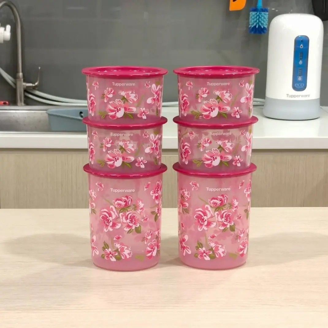 Tupperware Bloom Delight One Touch, Furniture & Home Living ...