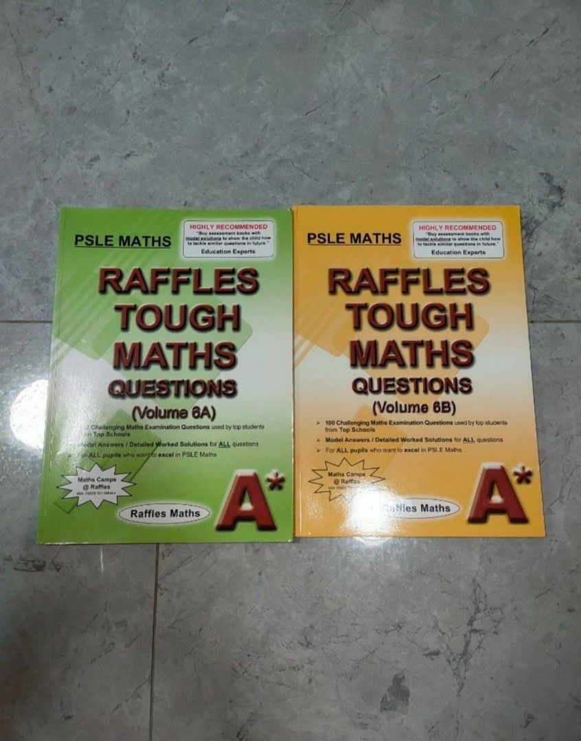 PSLE Math Raffles Tough Math Questions Assessment Books, Hobbies & Toys ...