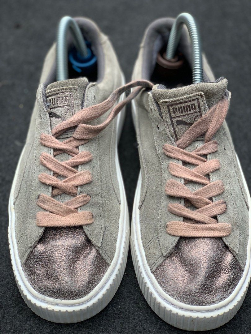 Puma suede Clasic grey Original Made in Cambodia, Men's Fashion, Men's ...