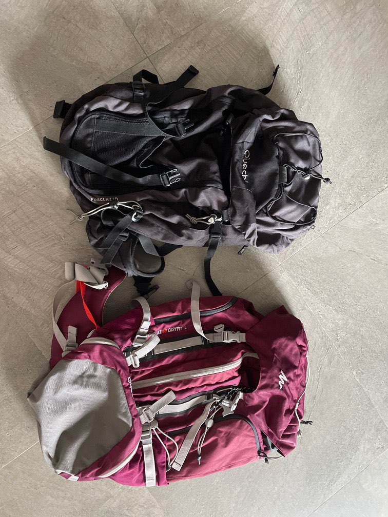 Quechua 50L backpacks, Men's Fashion, Bags, Backpacks on Carousell