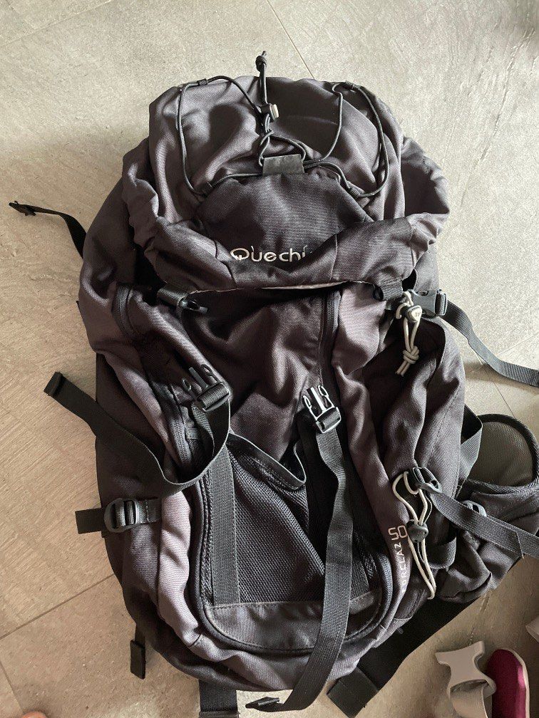 Quechua 50L backpacks, Men's Fashion, Bags, Backpacks on Carousell