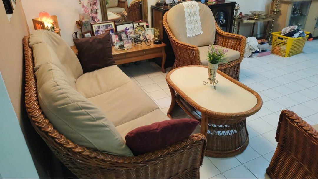 Rattan / rottan sofa set from Philippines, Furniture & Home Living ...