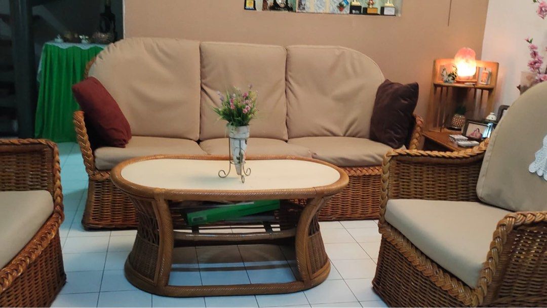 Rattan / rottan sofa set from Philippines, Furniture & Home Living ...