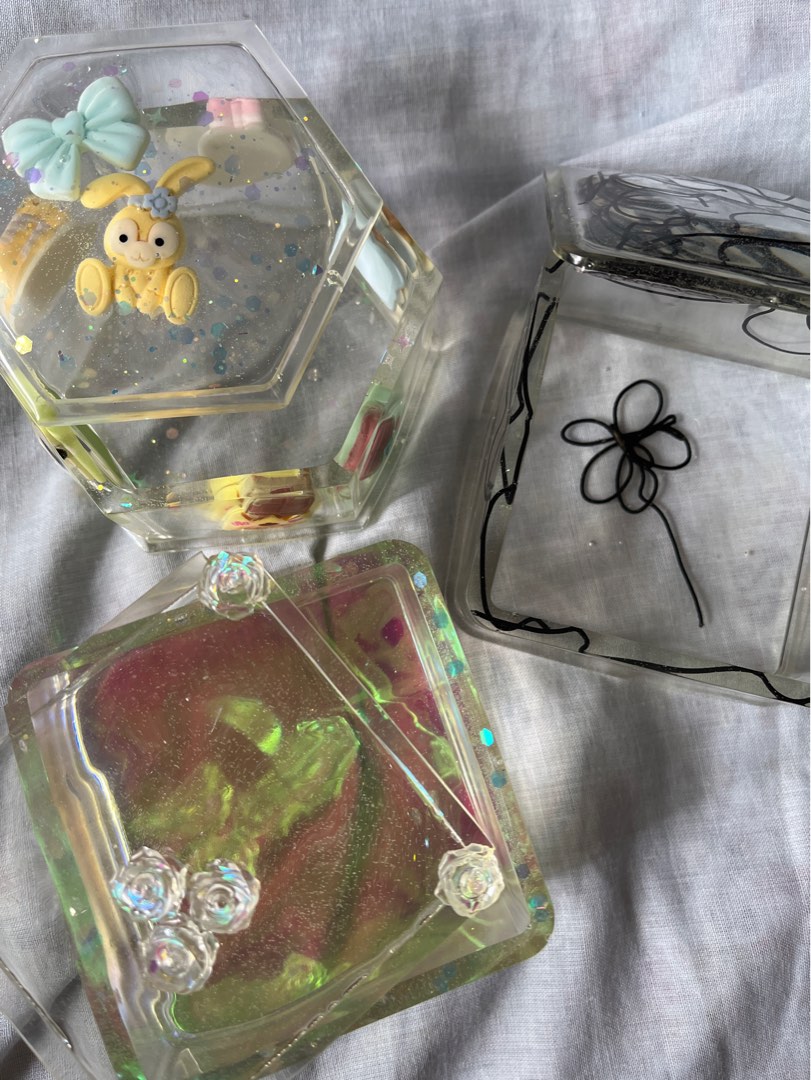 Resin container, Hobbies & Toys, Stationery & Craft, Handmade Craft on ...