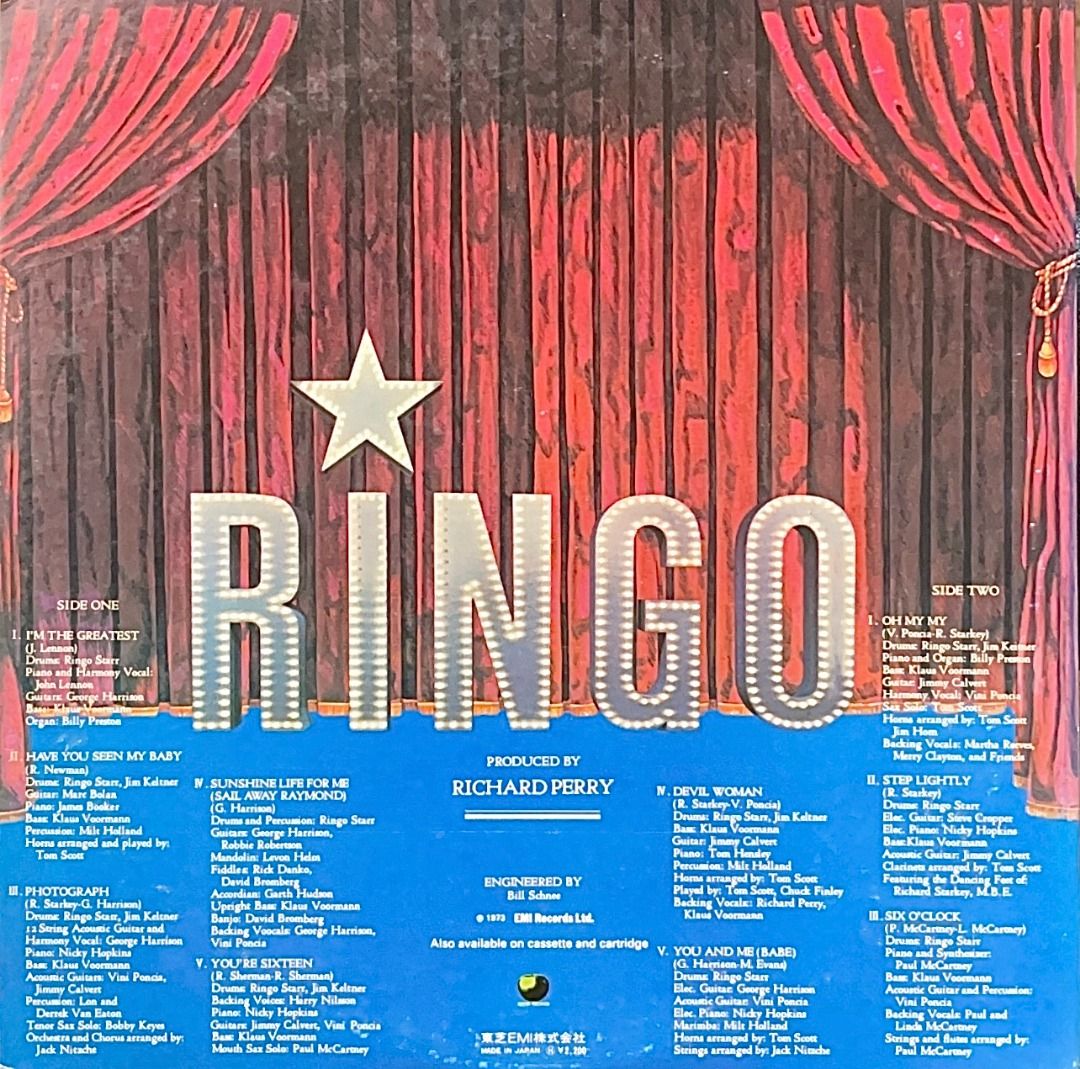 Ringo - Starr Ringo, Hobbies & Toys, Music & Media, Vinyls on Carousell